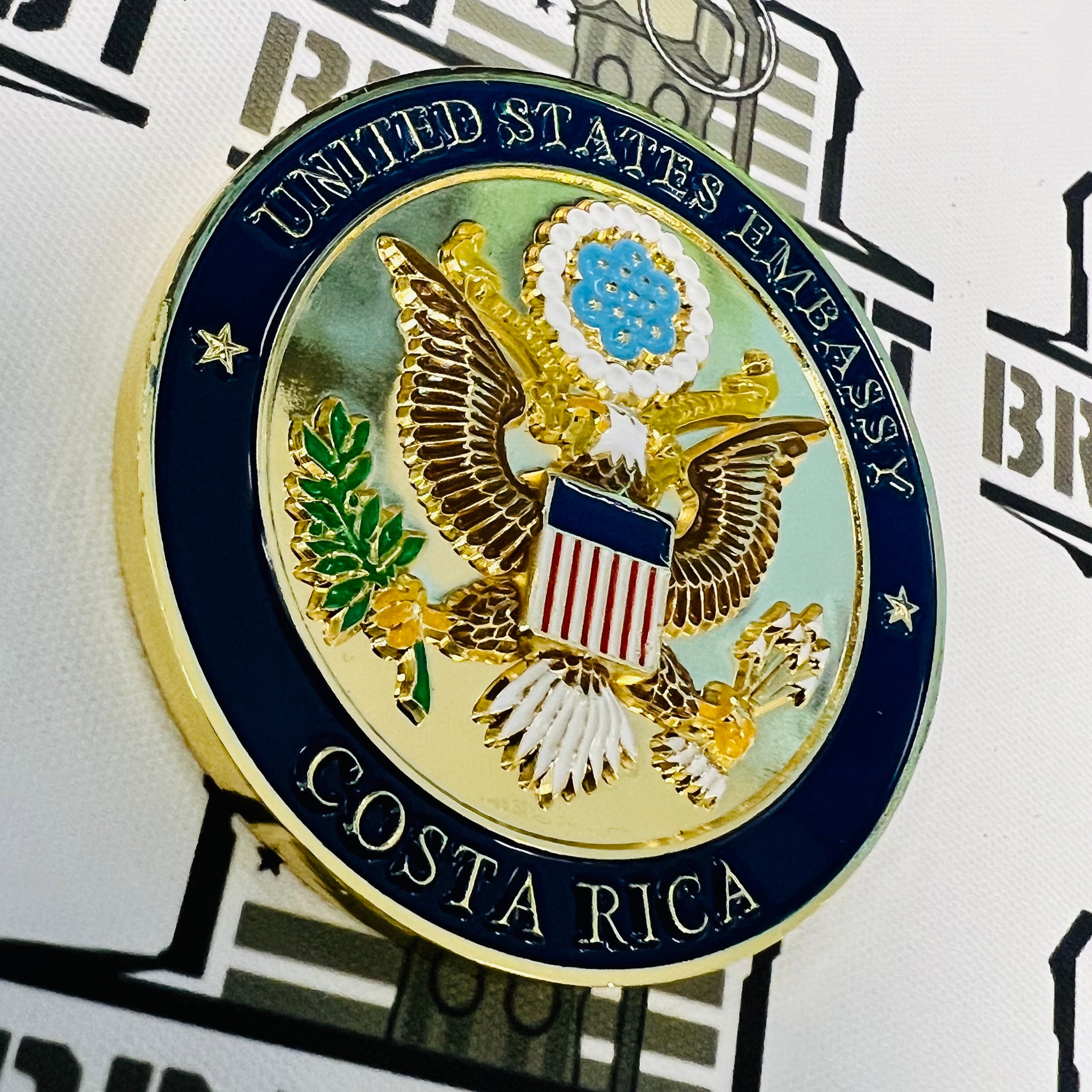 U.S. Embassy Costa Rica Challenge Coin – Bravo Out