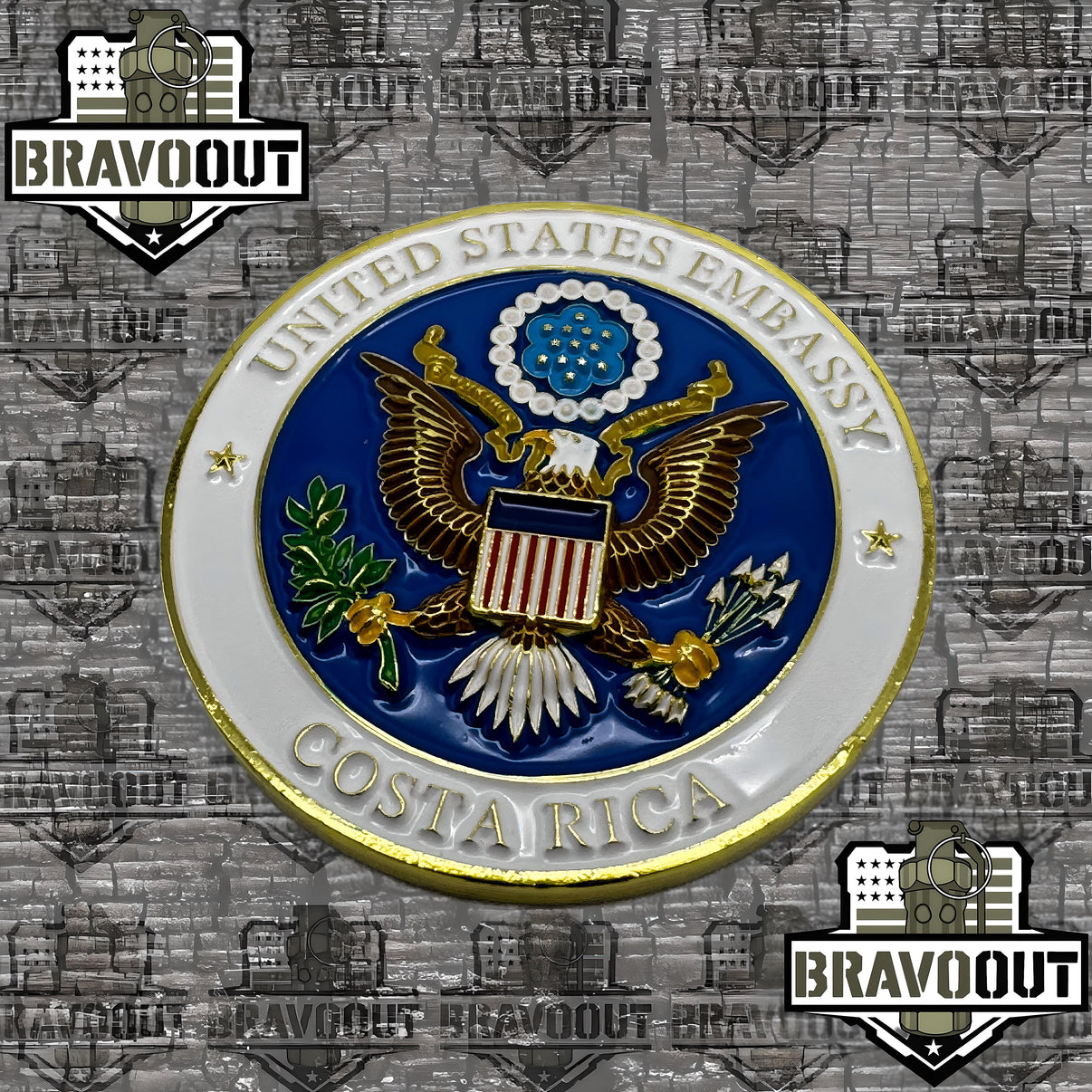 U.S. Embassy Costa Rica Challenge Coin – Bravo Out