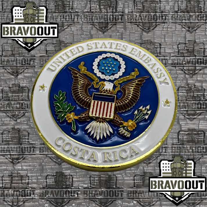 U.S. Embassy Costa Rica Challenge Coin – Bravo Out
