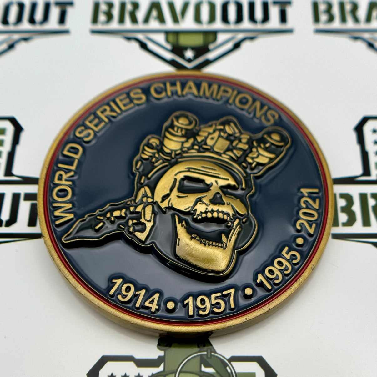 Cobb County PD Atlanta Braves Challenge Coin – Bravo Out