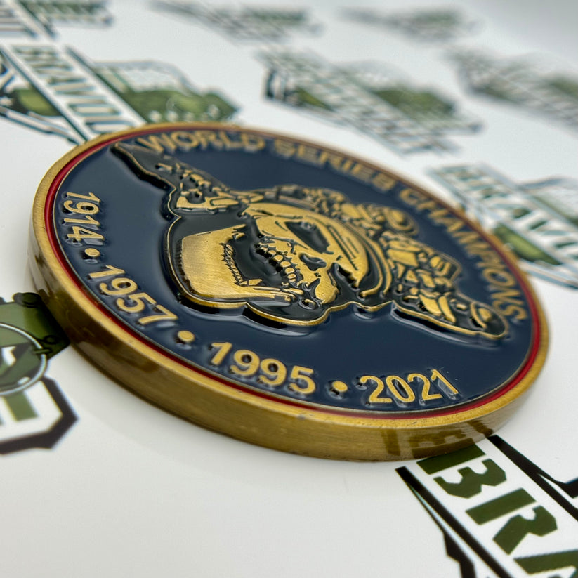 Cobb County PD Atlanta Braves Challenge Coin – Bravo Out