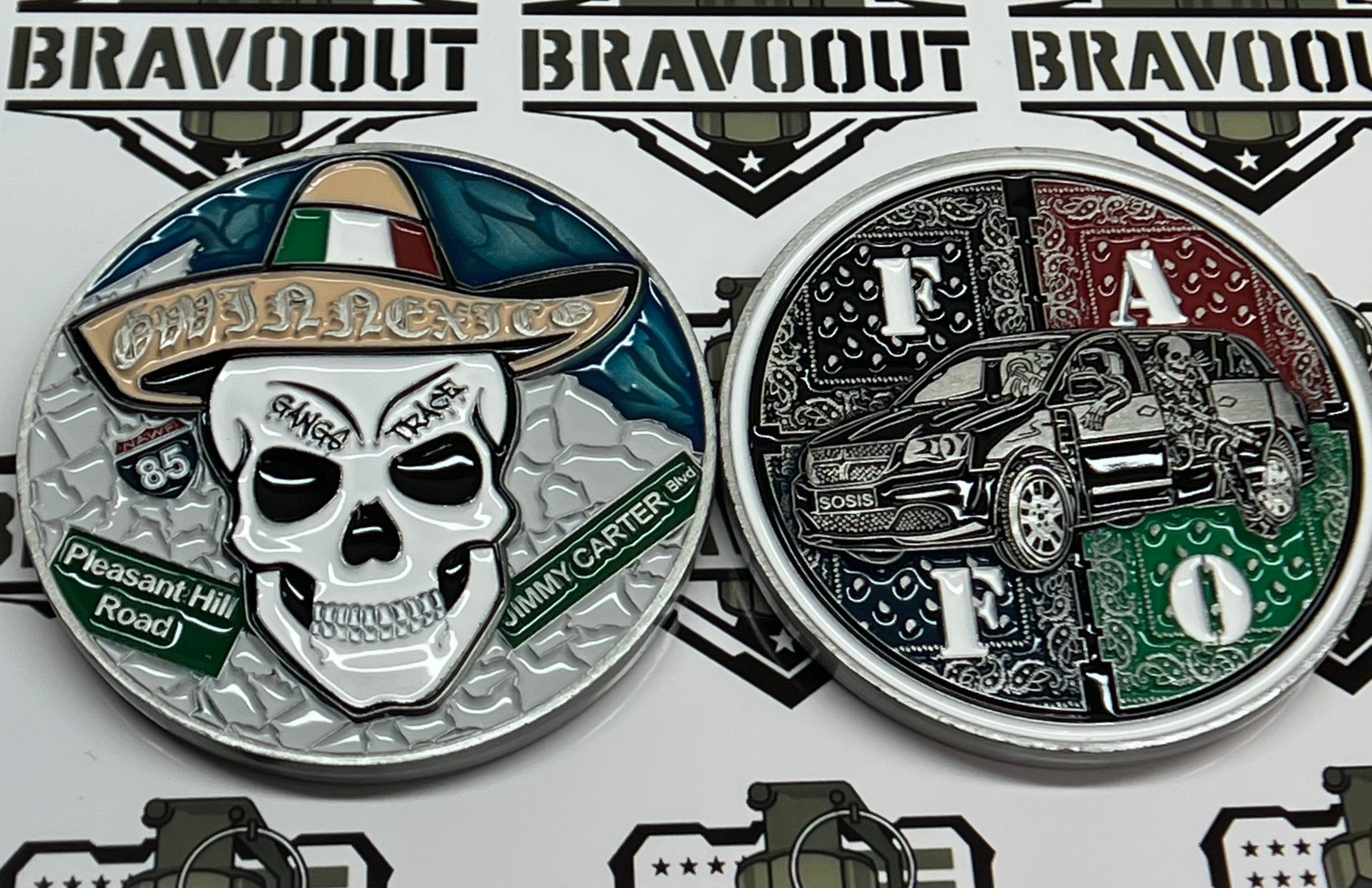 Gwinnexico - Gwinnett County Gangs/Trace Jump Out Boys Challenge Coin – Bravo Out