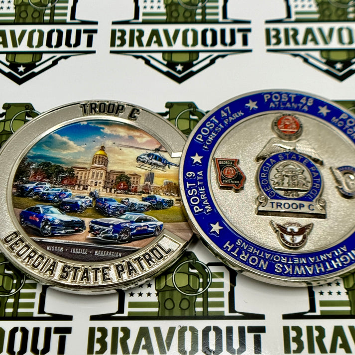 Georgia State Patrol (GSP) - Troop C Challenge Coin – Bravo Out