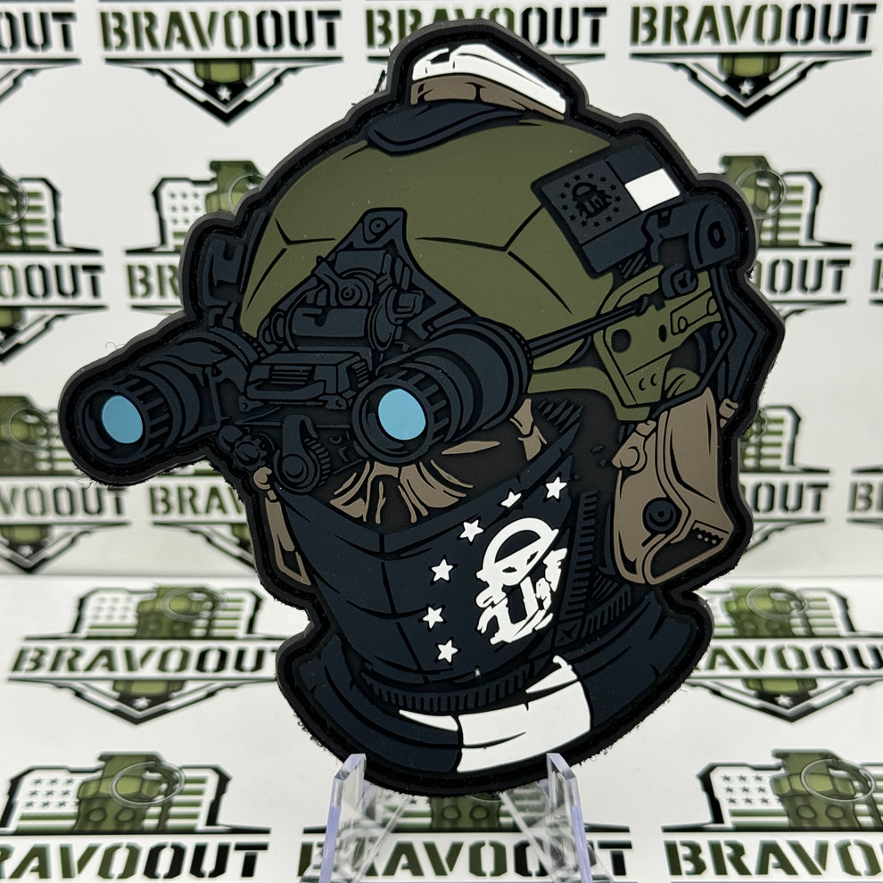 Georgia State Patrol (GSP) - SWAT Team Skull - PVC Patch – Bravo Out
