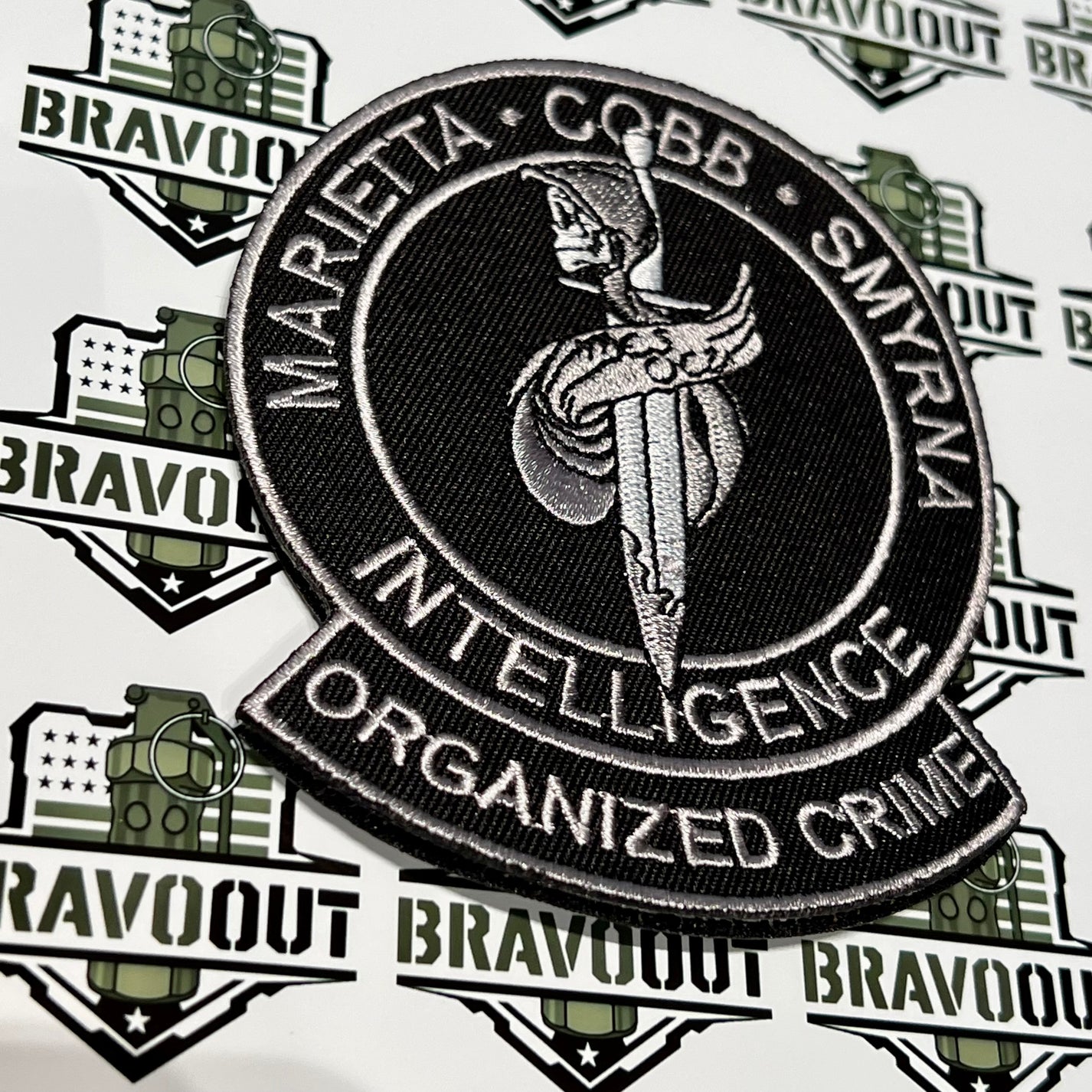 Marietta, Cobb, Smyrna - Organized Crime Unit Patch – Bravo Out
